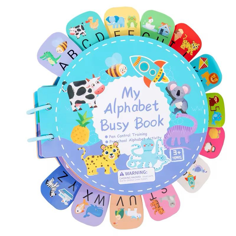 Montessori Alphabet Busy Book – Interactive Early Educational Learning ...