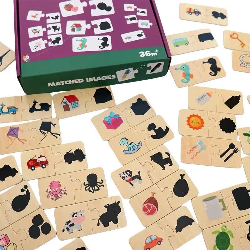 Shadow Matching Puzzles – Visual Discrimination and Logical Thinking T ...