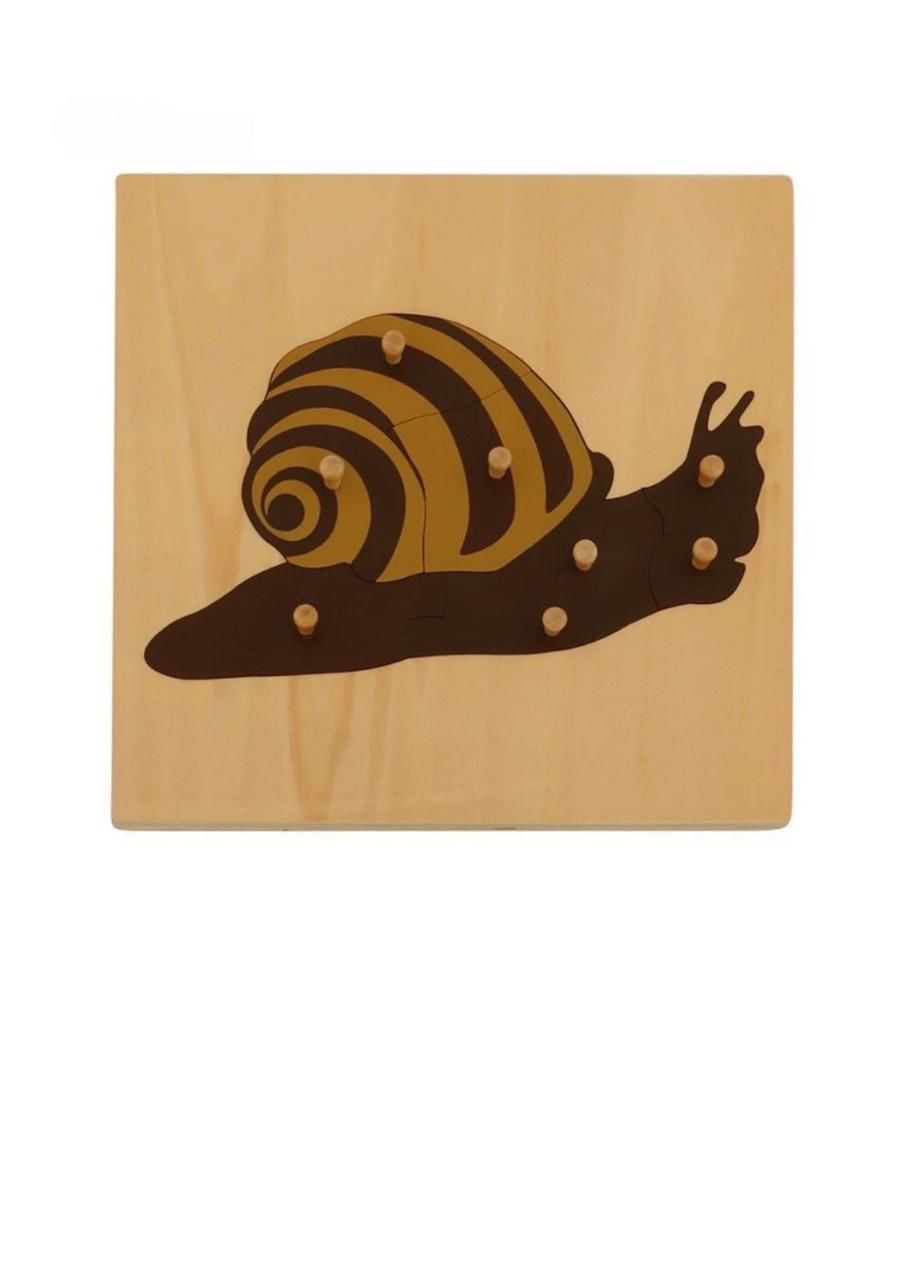 Montessori Zoology - Snail Puzzle with Wooden Knobs – Hands-On ...