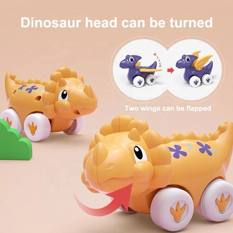 Pull-Back Dino Cars – Set of 6 Colorful Dinosaur Toys with Wheels | Pe ...