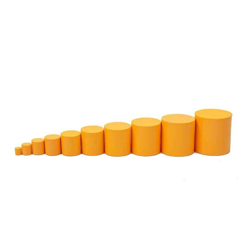 Montessori Knobless Cylinders with Control Cards - Sensorial Material ...