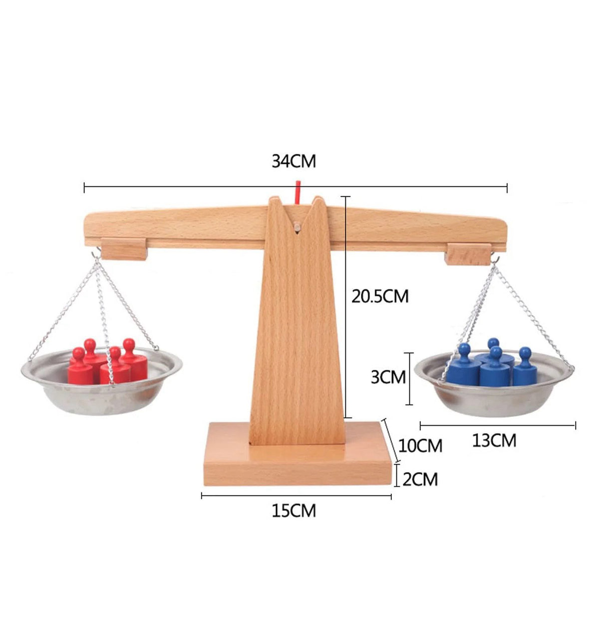 Montessori Balancing Scale - Sensorial and Math Material – Hands-On ...