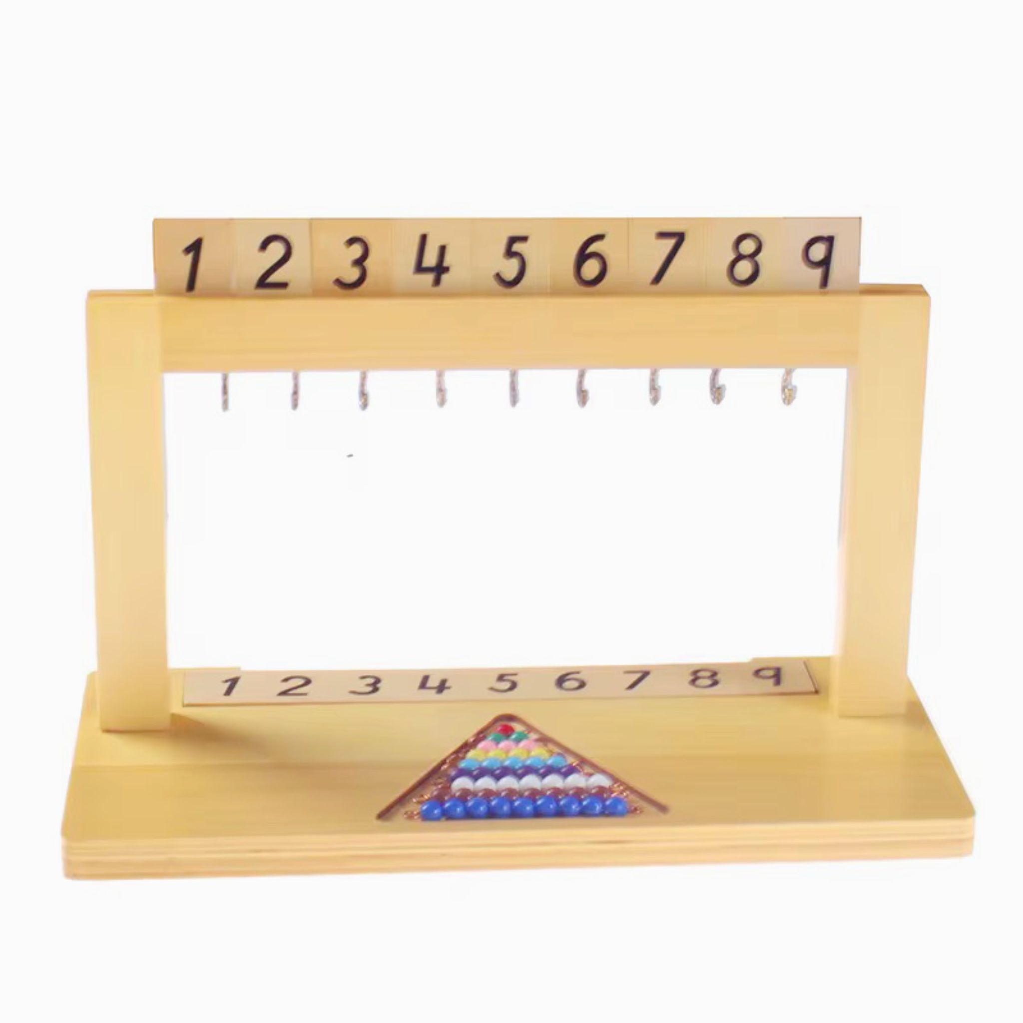 Montessori Bead Stair Hanger with Colored Beads - Math Material for Co ...