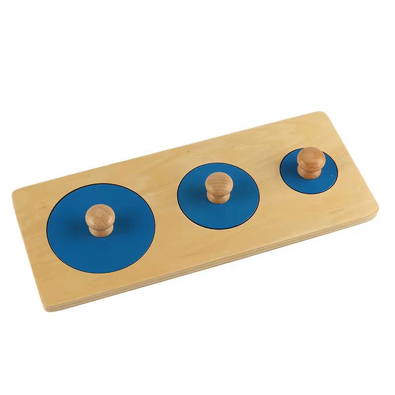 Montessori Three Circles Peg Puzzle – Hands-On Montessori Store